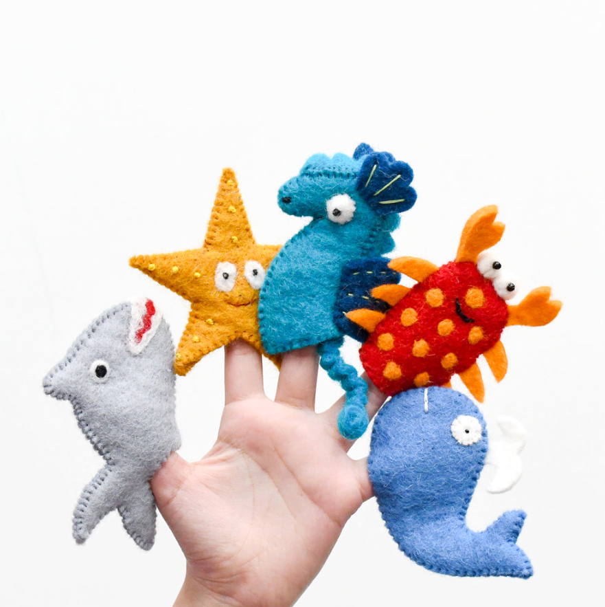 Ocean and Sea Creature Finger Puppets – Kismet Toys