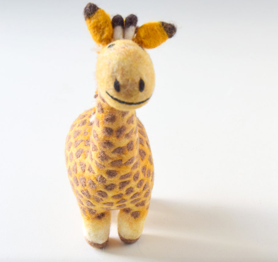 Handmade Large Felt Giraffe Toy – Kismet Toys
