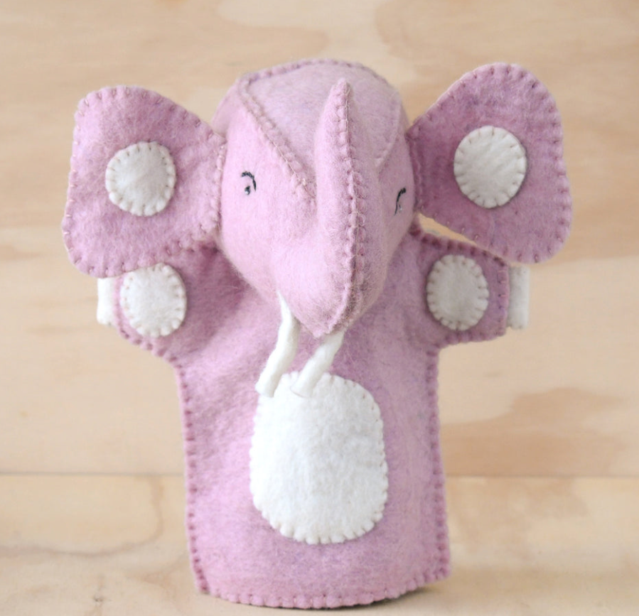Hand Puppet - Pink Elephant – Kismet Toys