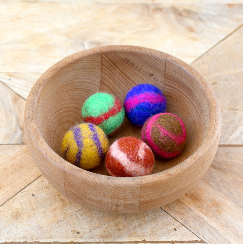 Rainbow Swirly Balls (6) – Kismet Toys