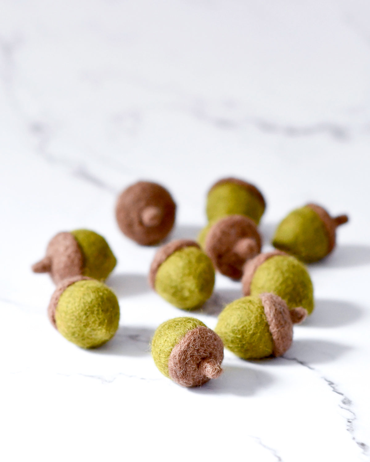 Green Felt Acorn – Kismet Toys